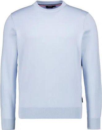 Daniel Hechter Herren Pullover blau Baumwolle unifarben