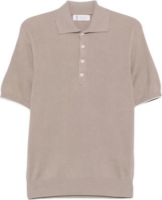 Brunello Cucinelli Homme, Tops, Gris, Taille: M Polo c&ocirc;tel&eacute;