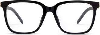 Saint Laurent Eyewear Brille mit eckigem Gestell - Schwarz