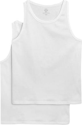 Next Homme Lot de Deux débardeurs Blanc M