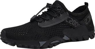 Generic Baskets de randonn&eacute;e en maille pour homme - Printemps et automne - Chaussures dhiver pour homme, Noir, 37 1/3 EU