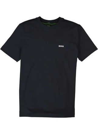 HUGO BOSS Herren T-Shirt blau Baumwolle