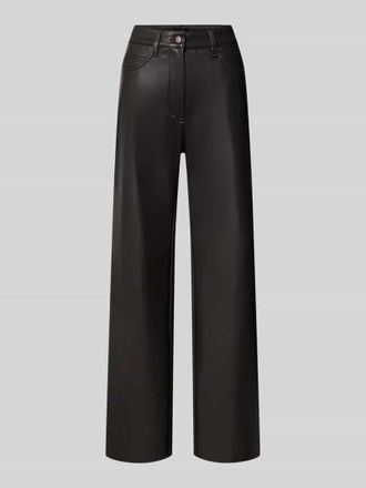 M.A.C Kunstlederhose mit seitlichen Eingrifftaschen