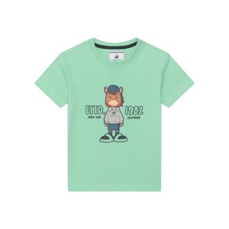 Beverly Hills Polo Club T-Shirt P-SS26B-TS0135 Gr&uuml;n Regular Fit