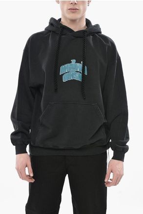 BONSAI ANTONIA Brushed Cotton Hoodie with Drawstring size L