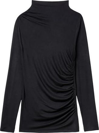 Benetton Maillot M/L 32avd108j Sweater, Noir, X-Large Femmes