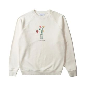 Edmmond Studios Blooming Sweatshirt - - Sweatshirts & Hoodies - Herren - Wei&szlig; - M
