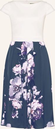 Swing Swing Cocktailkleid Im Materialmix blau