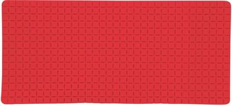 MSV Premium Duschmatte Badematte Badewannenmatte Badewanneneinlage antibakteriell rutschfest mit Saugn&auml;pfen - Rot - ca. 36 x 76 cm - duftet nach Rosen - w