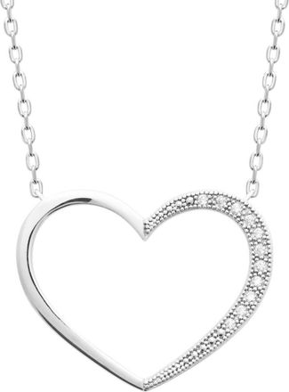Brillaxis Collier coeur microserti oxydes de zirconium