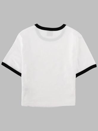 Casablanca Stacked Logo Organic Cotton T-Shirt - White