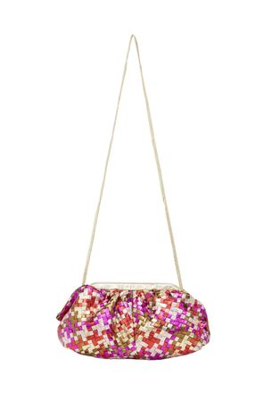 Faina Kupplung Kupplung Frauen Goldfuchsia