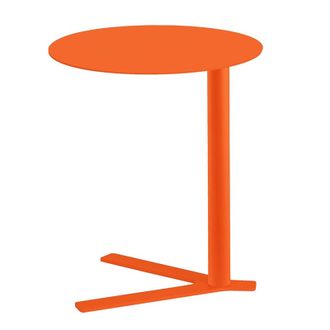 Generic Kleiner Beistelltisch, runder Beistelltisch aus Eisen mit V-f&ouml;rmigem Fu&szlig;, C-f&ouml;rmiger Sofatisch f&uuml;r Wohnzimmer, Schlafzimmer, Balkon oder B&uuml;ro