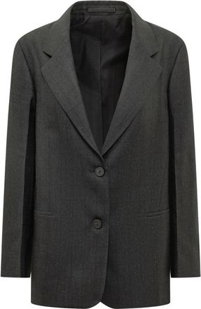 STUDIO NICHOLSON Mazar Wolljacke - - Jackets - Damen - Grau - XS