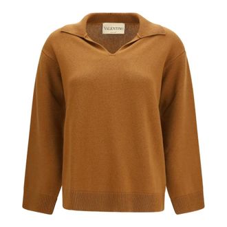 Valentino Damen, Strickwaren, Braun, LGr&ouml;&szlig;e