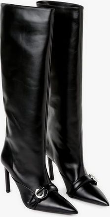 Coperni Haute Talon Boots Leder Aiguille - Schwarz