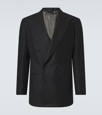 Saman Amel Blazer en laine &agrave; carreaux