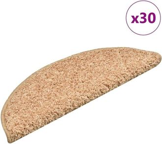 vidaXL Stufenmatten 30 Stk. 56x17x3 cm Gold Halbrund Vidaxl