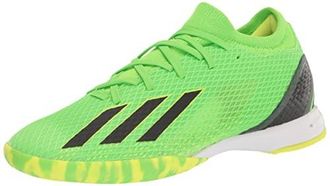 adidas Unisex X Speedportal.3 Indoor Soccer Shoe, Solar Green/Solar Red/Solar Yellow, 12 US Men