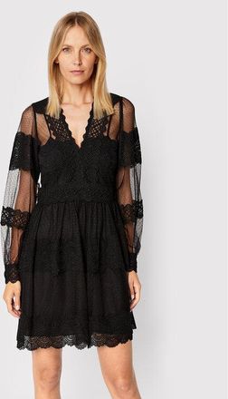 Twin-Set Coctailkleid 222TP2252 Schwarz Regular Fit