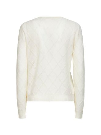 Blanca Vita Womens Knit Sweater Beige Cashmere