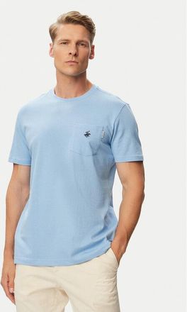 Beverly Hills Polo Club T-Shirt P-SS26M-TS414000 Hellblau Regular Fit