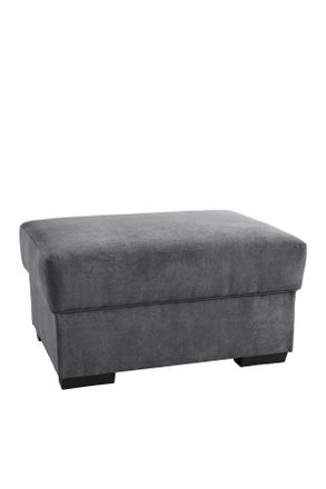 Cantus Hocker, Anthrazit, Textil, 80x40x60 cm, Stoffauswahl, Wohnzimmer, Hocker, Sitzhocker