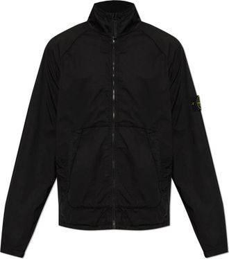 Stone Island Homme, Vestes, Noir, Taille: 2XL Veste avec &eacute;cusson logo