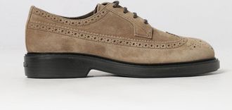 Hogan Derby H704 en cuir su&eacute;d&eacute; avec motif brogue &agrave; bout golf fleuri