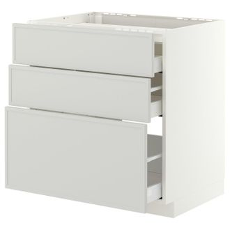 IKEA METOD / MAXIMERA Unterschr.f Kochf/3 Fronten/3Sch