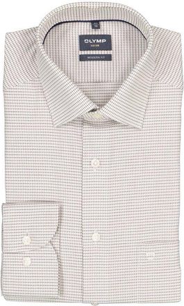 Olymp Herren Hemden braun Baumwolle