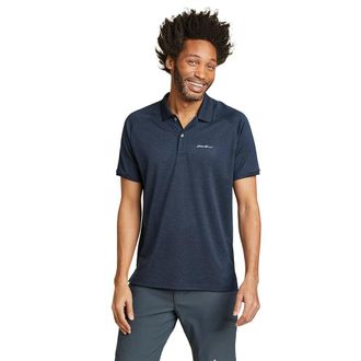 Eddie Bauer Herren Resolution Pro Kurzarm-Poloshirt 2.0, Med Indigo, L