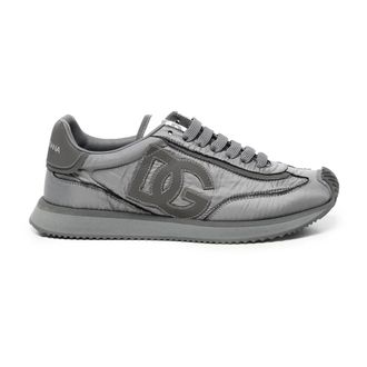 Dolce & Gabbana Graue Sneakers mit Frontverschluss - - Shoes - Herren - Grau - 45 EU