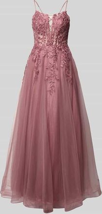 Laona Abendkleid mit floraler Stickereien