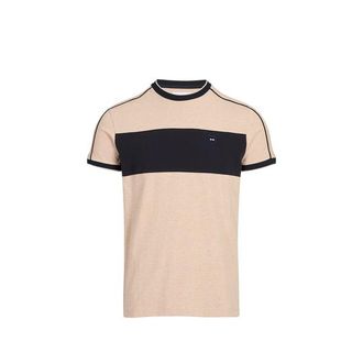 Eden Park T-shirt col rond &agrave; logo en coton m&eacute;lang&eacute;