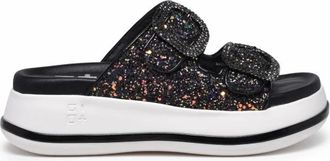 Gio+ Femme, Chaussures, Noir, Taille: 37 EU Mules Total Glitter