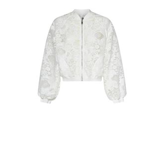 John Richmond Bomberjacke mit dekorativen Ziern&auml;hten - - Jackets - Damen - Wei&szlig; - XS