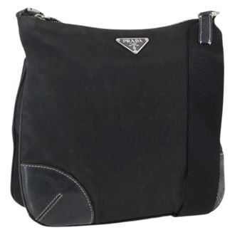 Prada Sac bandouli&egrave;re en nylon Pre-owned - Femme - Pre-owned - Noir - Taille: ONE Size