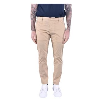 Dondup Schmale Chino-Hose aus Stretch-Baumwolle - - Trousers - Herren - Beige - W35
