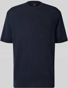 Boss Orange by Hugo Boss Regular Fit T-Shirt aus Leinen-Baumwoll-Mix Modell KAJORDINO