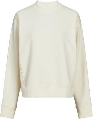 Topshop Lockerer Pullover mit Rundhalsausschnitt in Beige