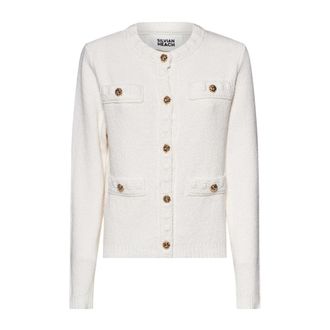 Silvian Heach Farlawa Cardigan - - Knitwear - Damen - Wei&szlig; - L