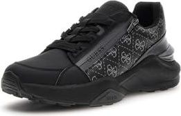 Guess Chaussures de sport, design logo noir, semelle épaisse de sport, Noir, 40 EU