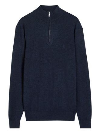 Les Deux Greyson half-zip sweater - Blau