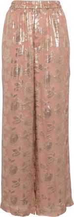 Biyan Palazzohose mit Blumenmuster - Rosa