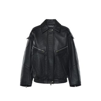 Frankie Shop Hudson Faux-leather Zip-up Jacket
