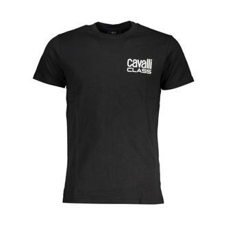 Cavalli Luxus Logo Tee - - Tops - Herren - Schwarzk - 2XL