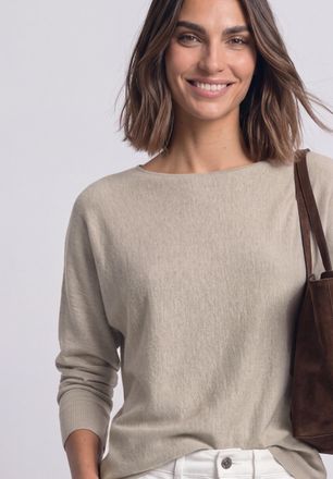 Street One Strickpullover STREET ONE, Damen, Gr. 34, beige (clay sand meliert), Stoff, 30% Polyester, 29% Polyacryl, 21% Viskose, 20% Polyamid, unifarben, regula