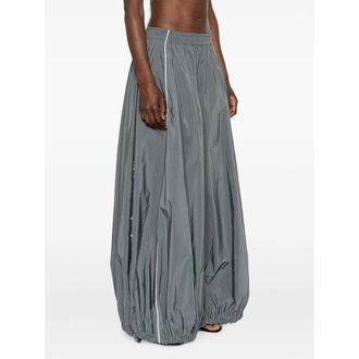 Balenciaga Balloon Hem Pleated Skirt - Gray