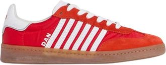 Dsquared2 Femme, Chaussures, Rouge, Taille: 37 EU Baskets Basses &agrave; Lacets